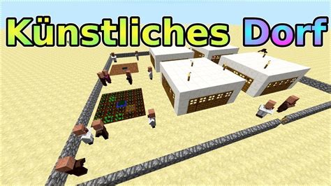 Künstliches Dorf bauen Tutorial Minecraft 1 8 1 13 2 YouTube