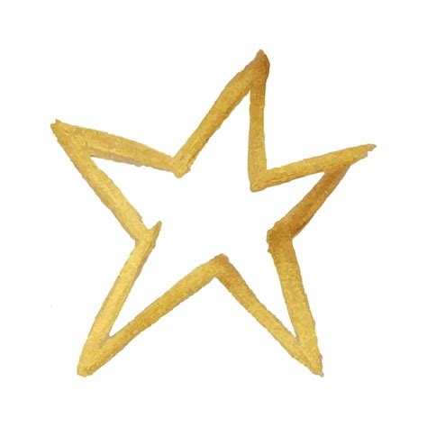 Estrela dourada estrela de desenho à mão Vetor Premium