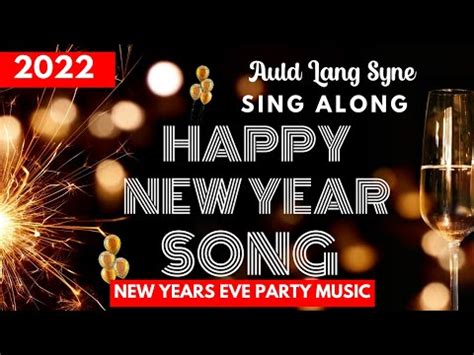 Happy New Year Song Auld Lang Syne New Years Eve Party Backdrop Video