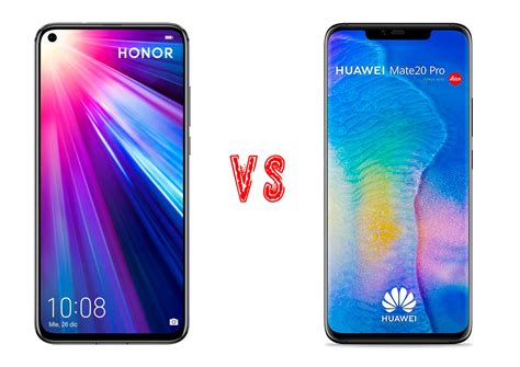 Comparativa Honor View 20 Vs Huawei Mate 20 Pro