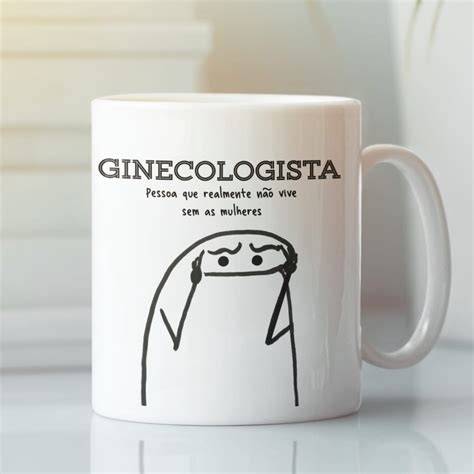 Caneca Profissão Ginecologista Flork Escorrega o Preço
