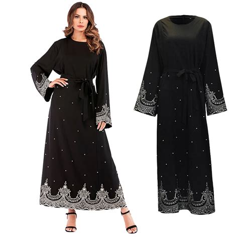 Vestido Arabe Underwear Cotton Abaya Arabic Kaftan Islam Muslim Hijab
