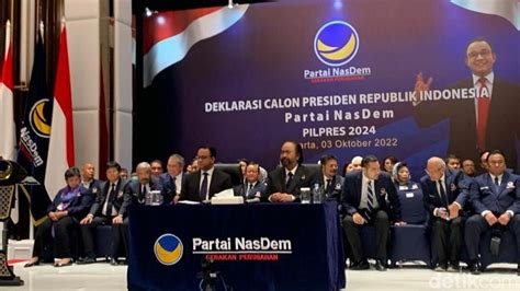 NasDem Resmi Deklarasikan Anies Jadi Capres 2024