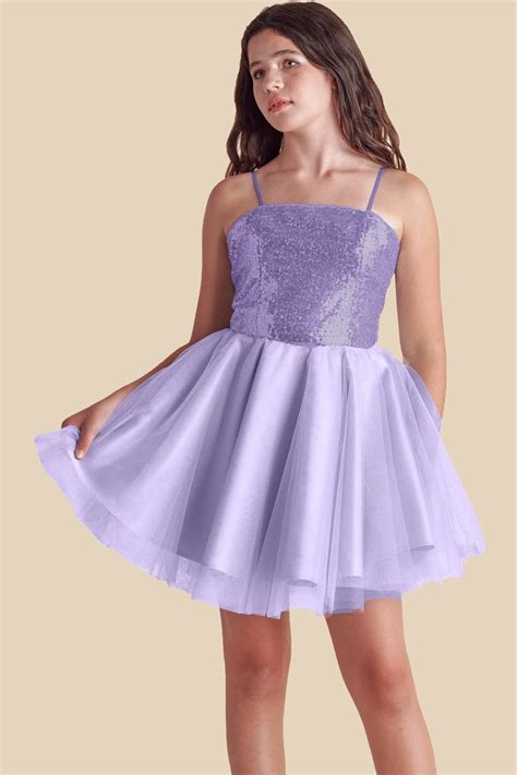 Sequin And Tulle Party Dress In Lilac In 2024 Tulle Party Dress Fit
