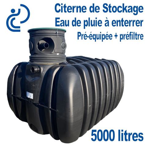 Cuve de Stockage Eaux de pluie 5000 Litres PEHD à Enterrer AT185 P