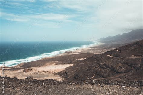 Spanien Kanaren Pájara Auf der Insel Fuerteventura Aussichtspunkt