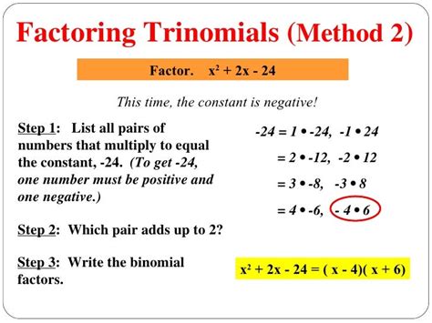 factoring notes