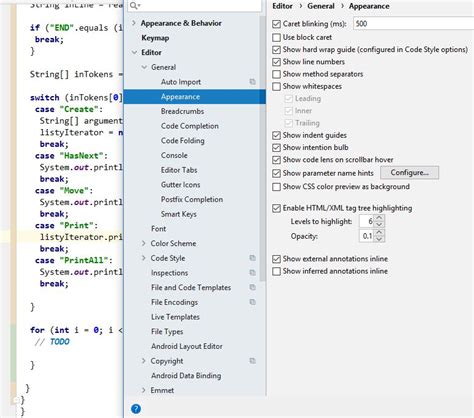 intellij no have vertical lines settings ides support intellij platform jetbrains
