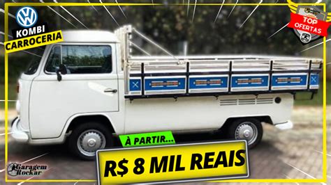 KOMBI PICAPE carroceria de madeira A VENDA À PARTIR DE 8 MIL Top