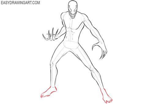 How To Draw Carnage Step By Step