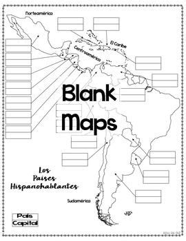 Spanish Speaking Countries And Capitals Maps And Quizzes With DIGITAL