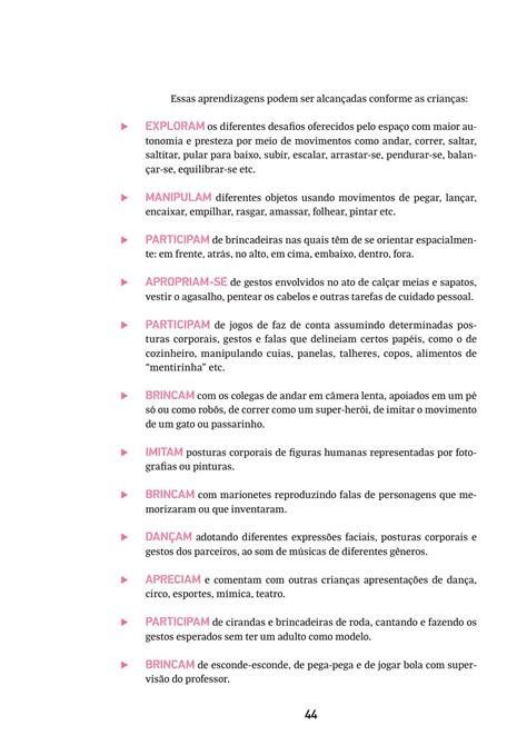 Campos de Experiências Efetivando direitos e aprendizagens na