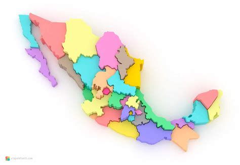 Los 7 mejores mapas de México para imprimir Etapa Infantil