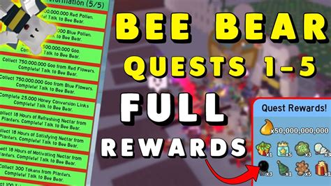 Every Bee Bear Quests Completed Full Rewards New Cub Buddy