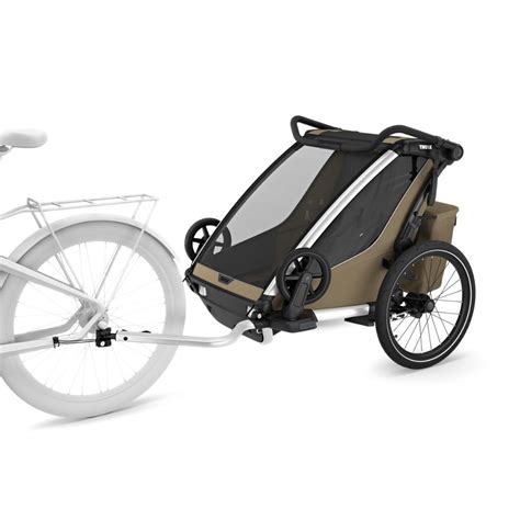 Thule Chariot Cross 2 Khaki double cykelvagn Pyret Snäckan