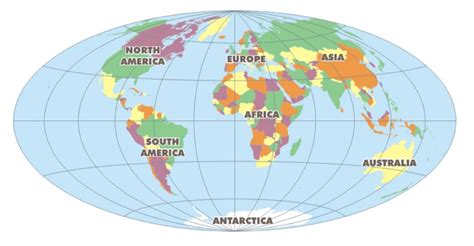 Como Se Llaman Los Continentes Del Mundo