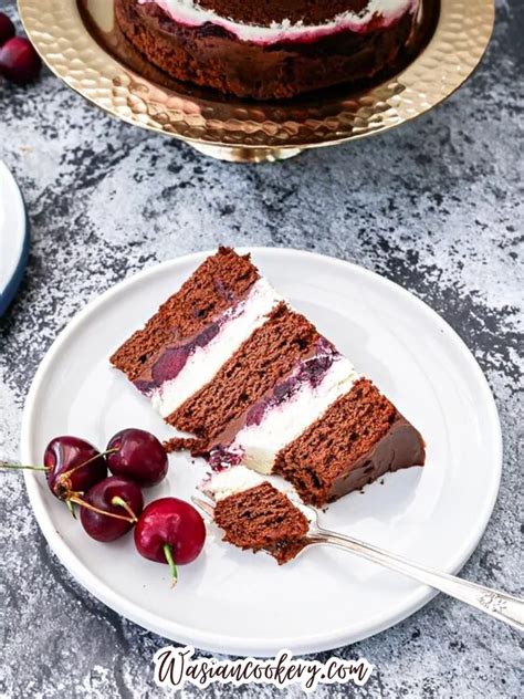 Easy Black Forest Naked Cake Recipe Wasian Cookery