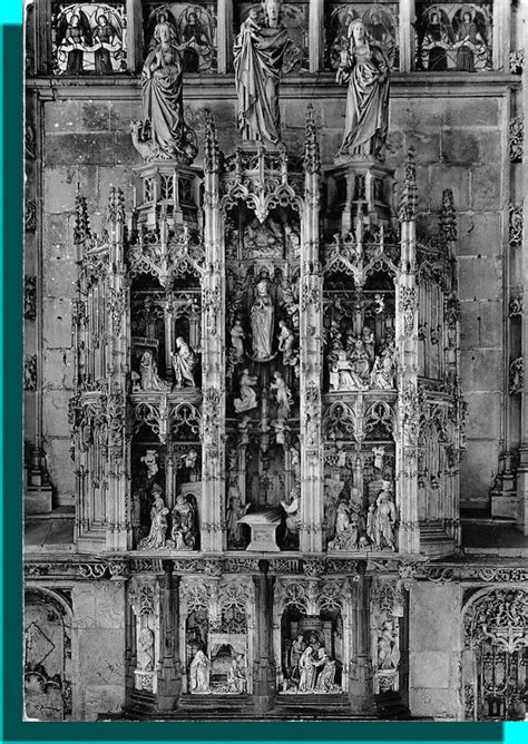 Cpm Bourg In Bresse Eglise De Brou Altarpiece Of Sept Joies Of La