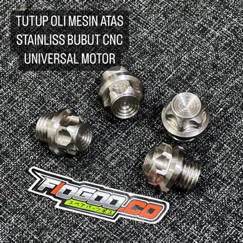 Jual BAUT TUTUP OLI MESIN STAINLIS CNC UNIVERSAL MOTOR TUTUP OLI MESIN