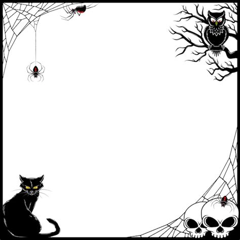 Diseño de marco de fotos con temática de halloween Vector Premium