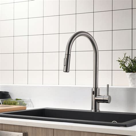 FLG Pull Down Touchless Kitchen Faucet Reviews Wayfair