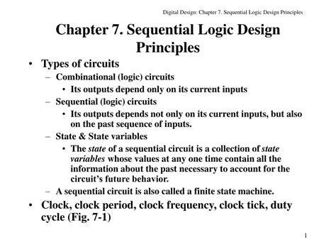 ppt chapter 7 sequential logic design principles powerpoint presentation id 336332