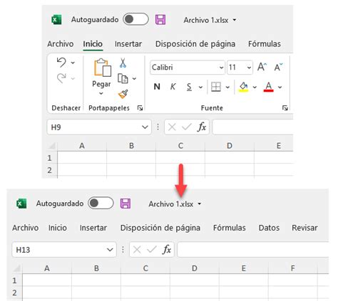 Cómo Mostrar u Ocultar la Barra de Herramientas Cinta en Excel