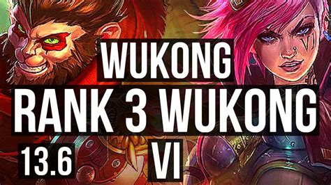 WUKONG Vs VI JNG Rank 3 Wukong 5 1 10 Rank 8 67 Winrate KR