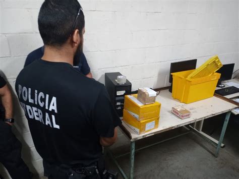 Em ação conjunta a Receita PF apreende 3kg de drogas Polícia Federal