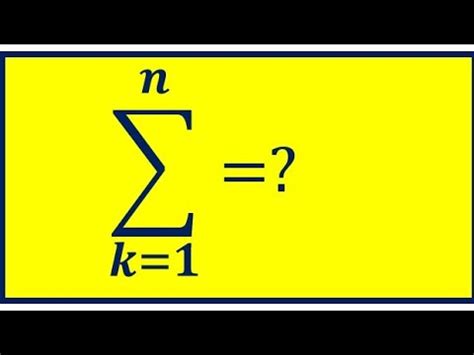 Calculer La Somme De K Allant De N Somme De Pour K Allant De