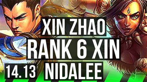 XIN ZHAO Vs NIDALEE JGL 14 2 15 Rank 6 Xin Legendary 37k DMG