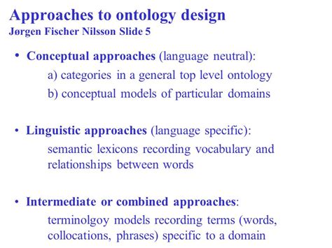 terminological ontologies ph d course on representation formalisms for ontologies copenhagen