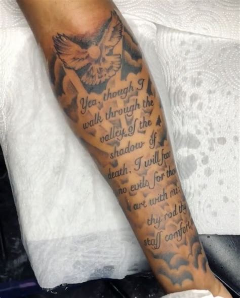 Psalm Tattoo Half Sleeve Tattoos Forearm Cool Chest Tattoos