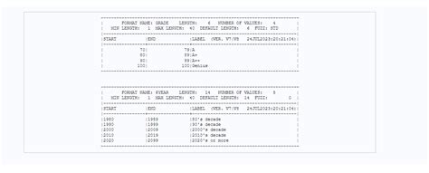 how to create [permanent] user defined formats in sas learn sas code