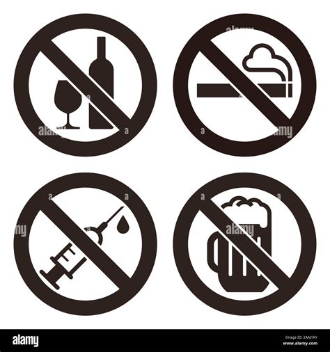 No Alcohol No Smoking Sign