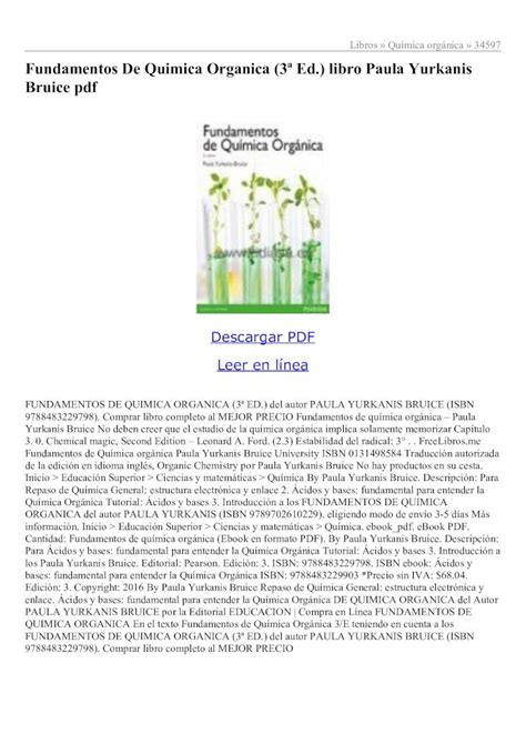 PDF Fundamentos De Quimica Organica 3ª Ed Title Fundamentos De