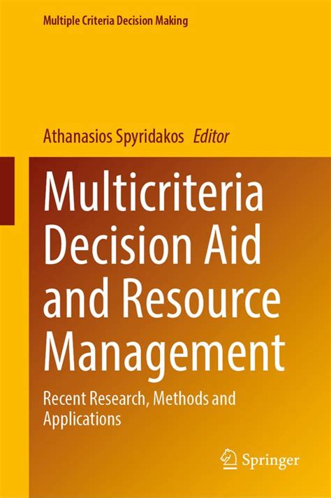 multiple criteria decision making multicriteria decision aid and resource management