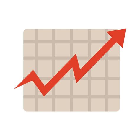 Statistics Chart Arrow Going Up Rising Food Prices Flat Style Icon