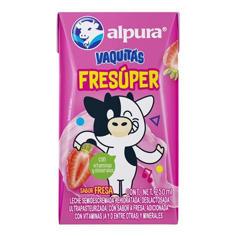 Leche Alpura Vaquitas Sabor Fresa 250 Ml Walmart