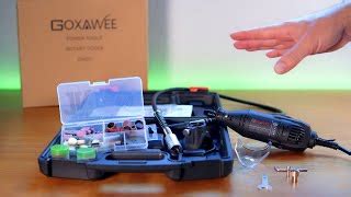 GOXAWEE Rotary Tool Kit With MultiPro Keyless Chuck And Flex Shaft