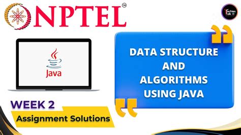nptel data structure and algorithms using java week2 quiz assignment solutions💡 july 2023