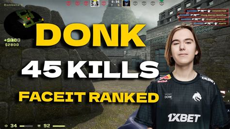 Donk 45 KILLS POV ANCIENT FACEIT Ranked August 11 2023 YouTube