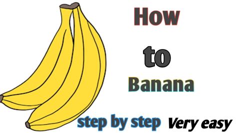 How to draw a banana step by step কভব একট কল আকত হয খব