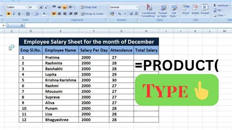 PRODUCT FORMULA IN EXCEL PRODUCT FUNCTION IN MS EXCEL How To Use