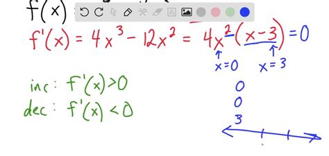 solved determine the intervals on which the given function f is increasing and the intervals on