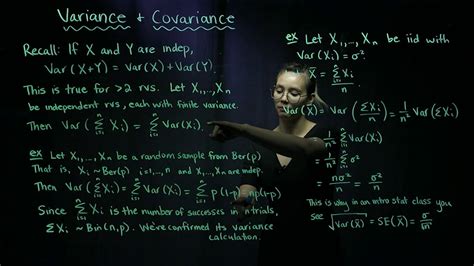 variance of the sum of independent random variables youtube