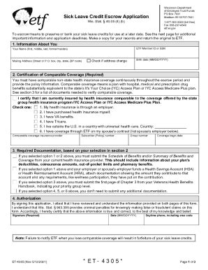 WI ETF ET 4305 2021 2024 Fill And Sign Printable Template Online