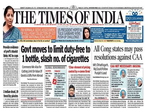 Top English Newspapers In India Javatpoint