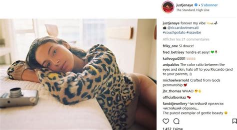 Jenaye La Fille De Yannick Noah Pose Topless Closer