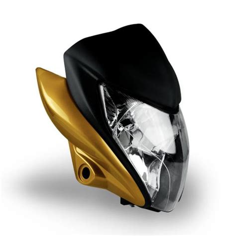 Kit Carenagem Farol Bananinha Resistente Completa Frontal Moto